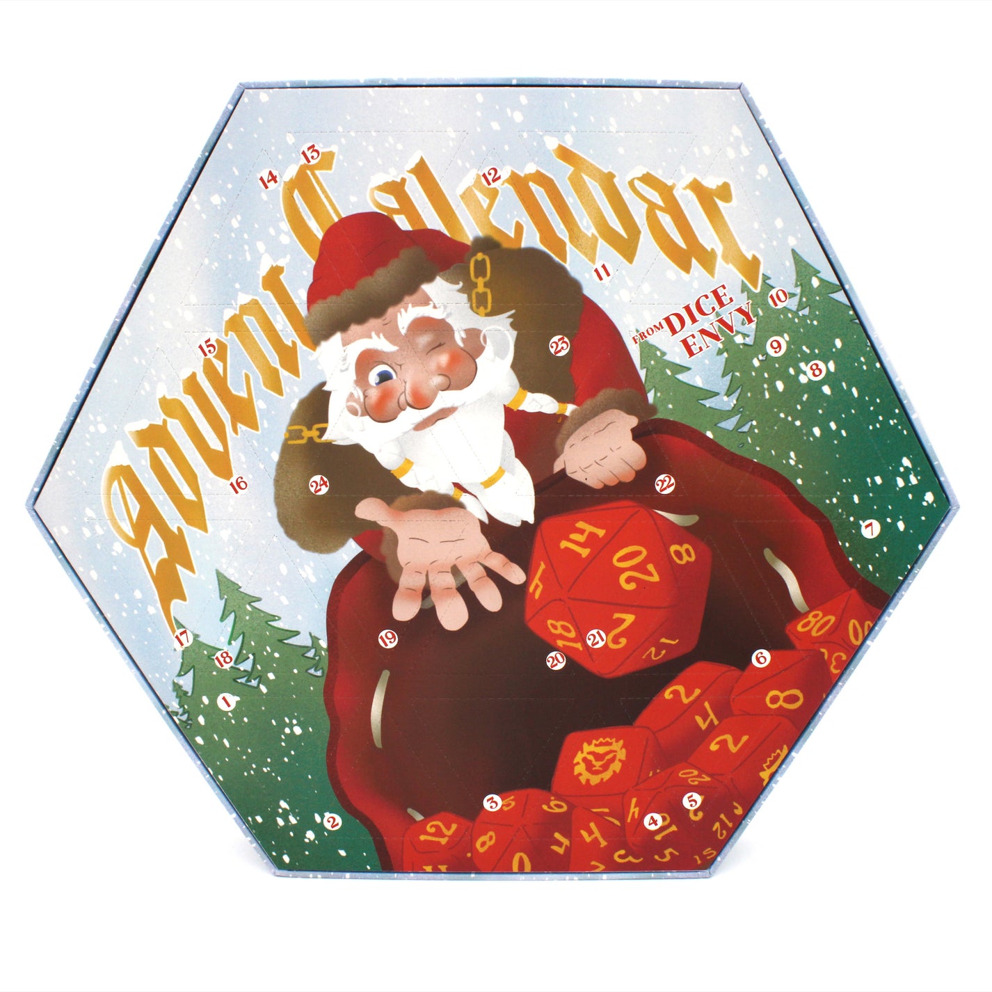 Dice Envy Advent Calendar Christmas Countdown 24 Days of TTRPG Dice