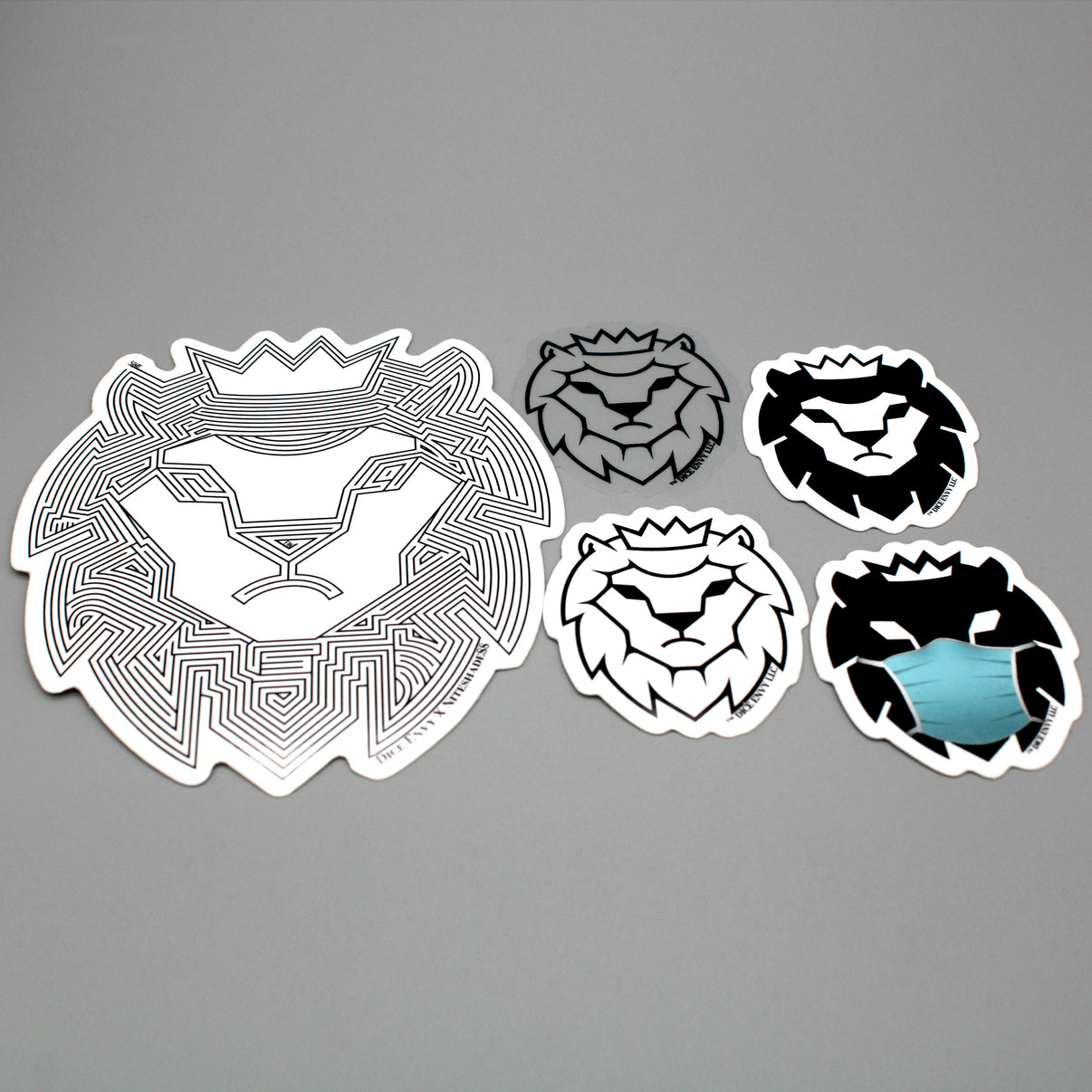Dice Envy D&D Stickers featuring Brockton the Lion