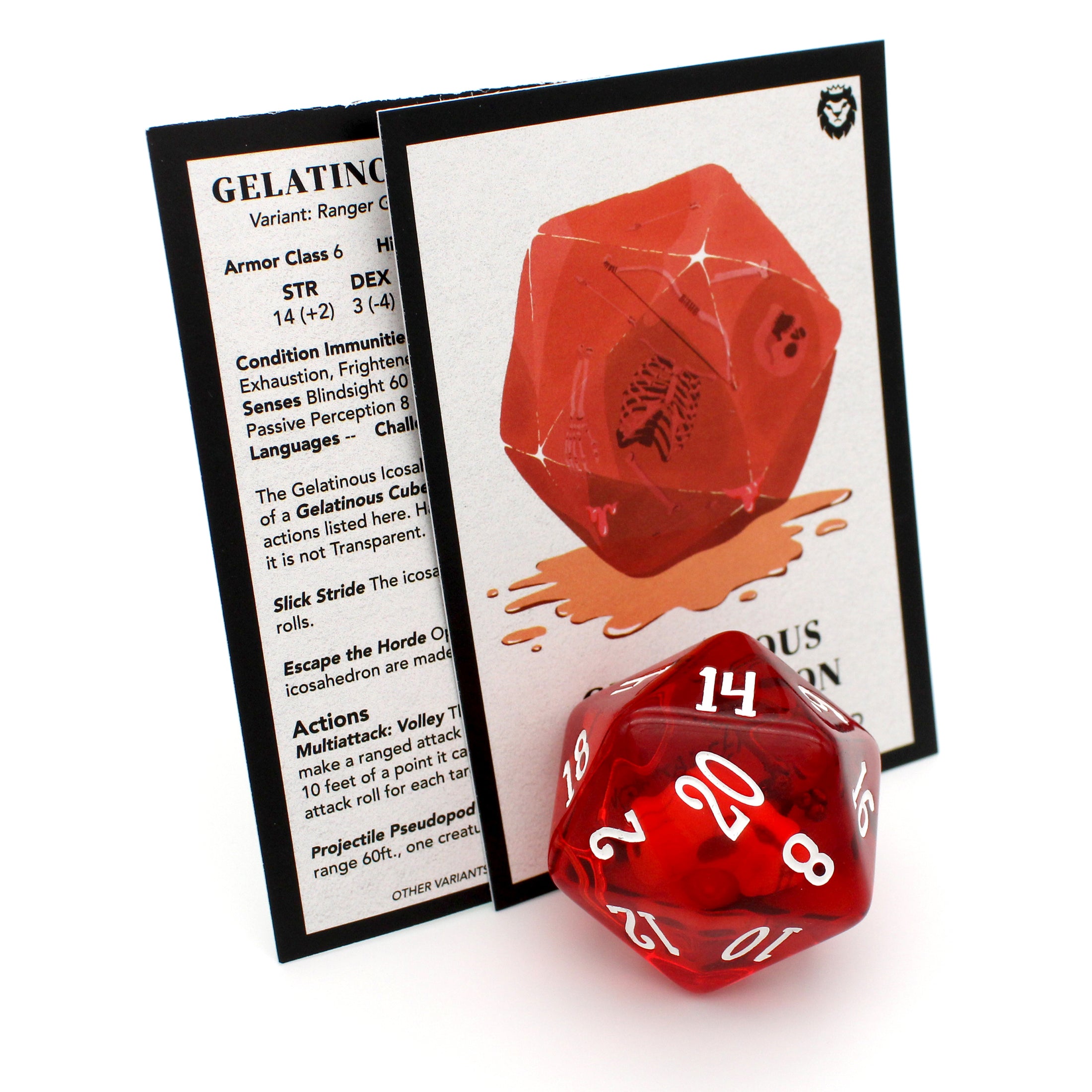 Gelatinous Icosahedron Dice – Dice Envy