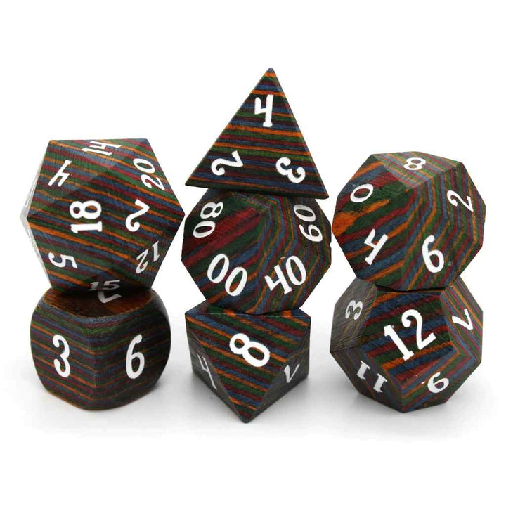 Find Quality Wooden Dice Sets for D&D and More | Dice Envy